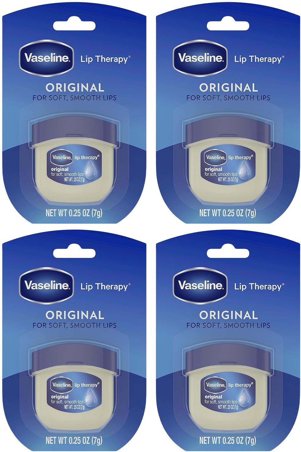 Amazon.com : Vaseline Lip Therapy Original – Mini Vaseline Lip Balm ...