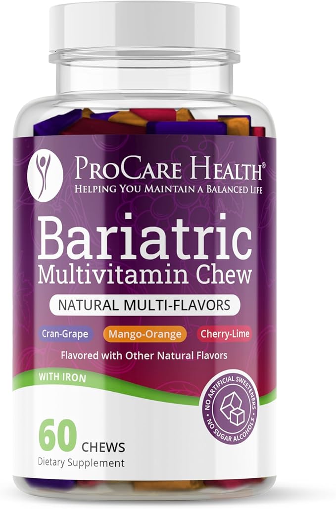 Amazon.com: ProCare Health | Bariatric Multivitamin | Soft Chew | 22.5mg Iron | Individually ...