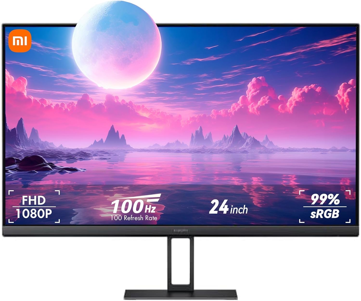 Monitor Xiaomi A24i de 61 cm, alta tasa de actualización 100 Hz, visualización dura IPS ...