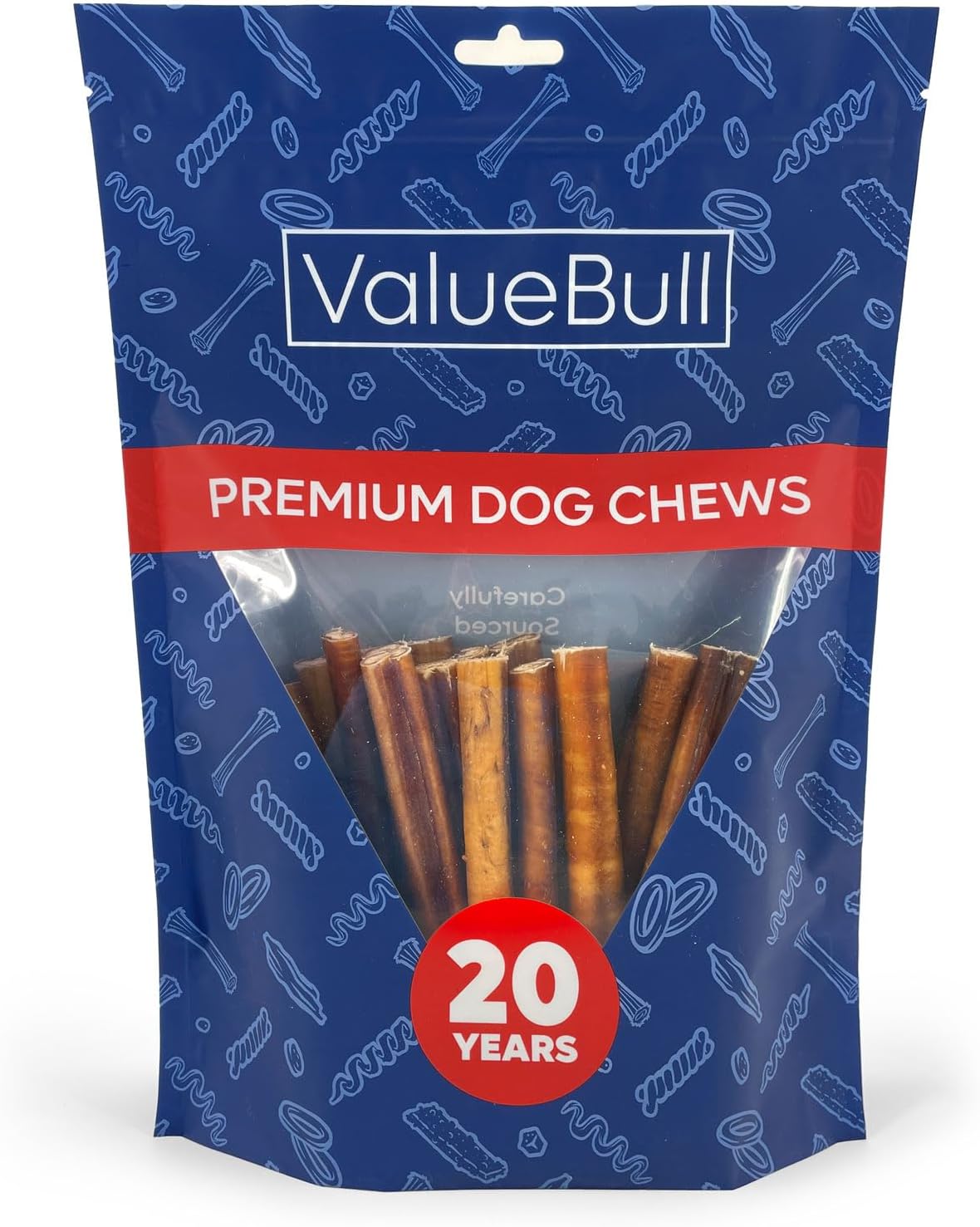 Amazon.com: Mighty Chewz 7" Thick Bully Sticks 5 Pack Refill - No ...