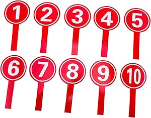 Amazon.com: SHINEOFI 10pcs Holding a Hand Portable Scoreboards Mini ...