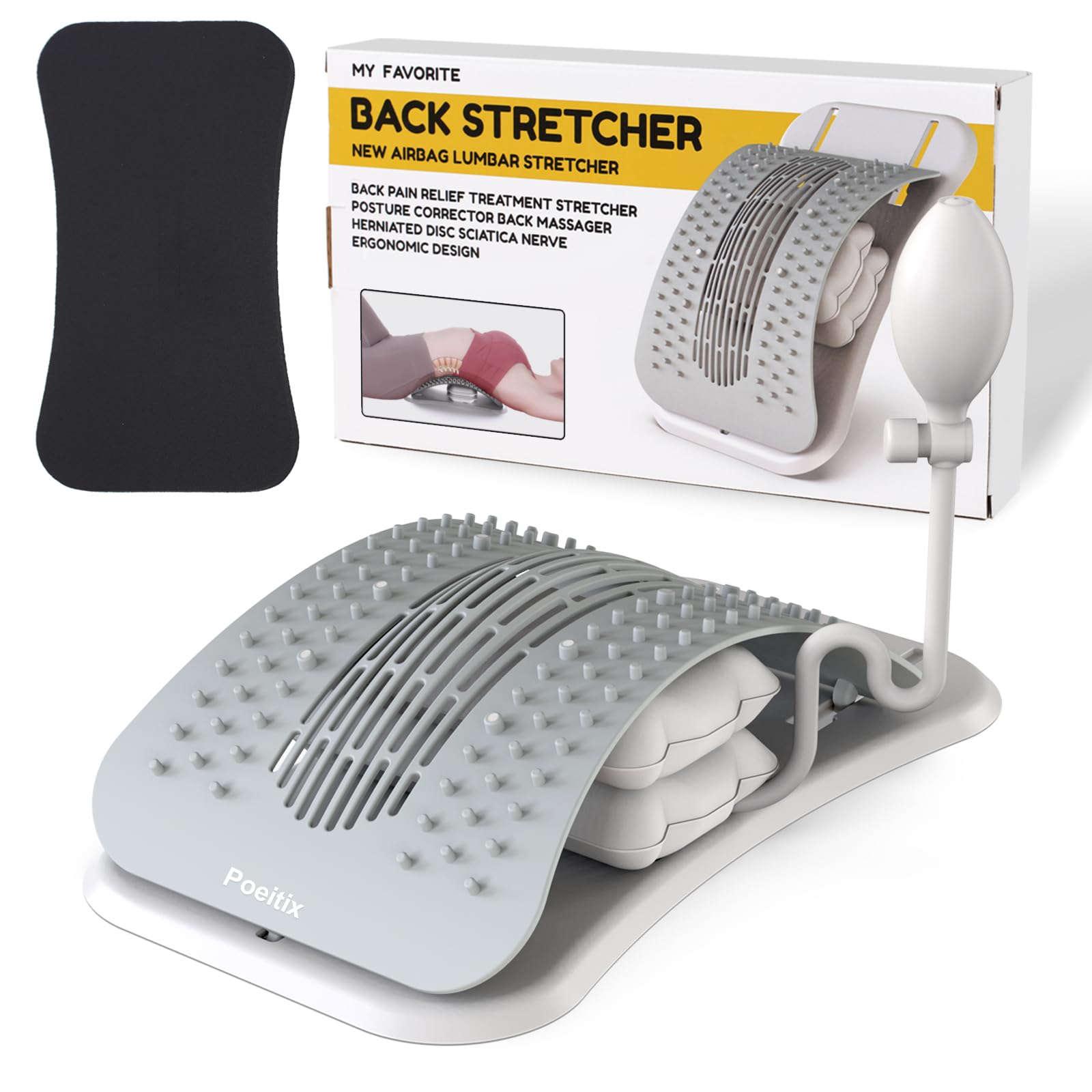 Buy Back Stretcher for Lower Back Pain ,Adjustable Air CushionLumbar ...