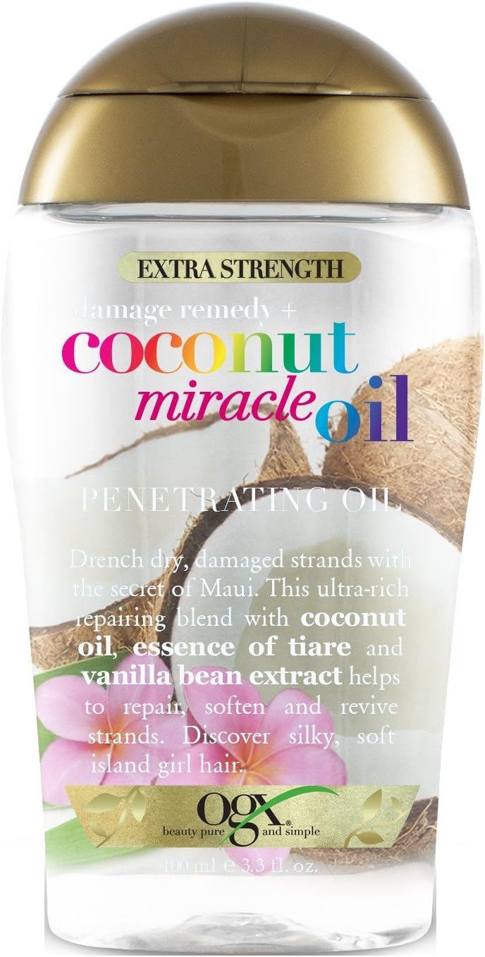 Amazon.com: Ogx Coconut Miracle Oil Penetrating 3.3 Ounce X-Strength ...