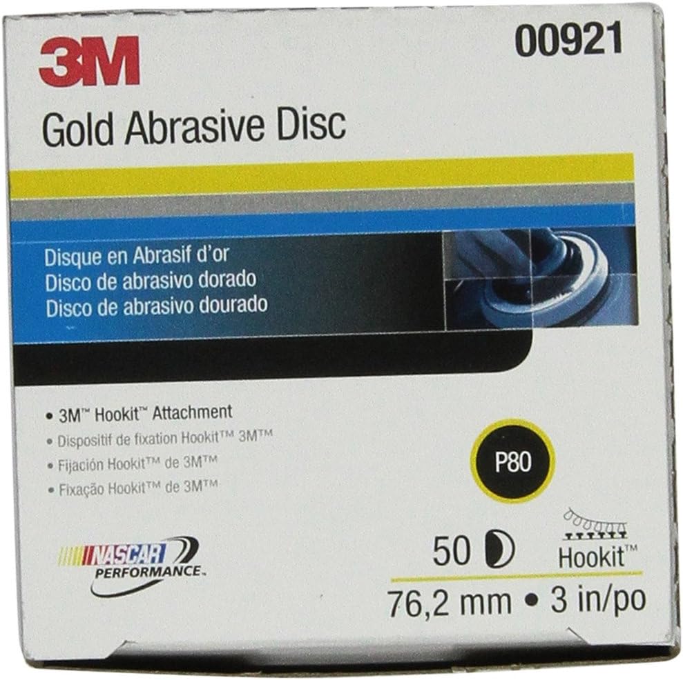 Amazon.com: 3M Hookit Gold Disc 236U, 00921, 3 in, P80, 50 discs per ...