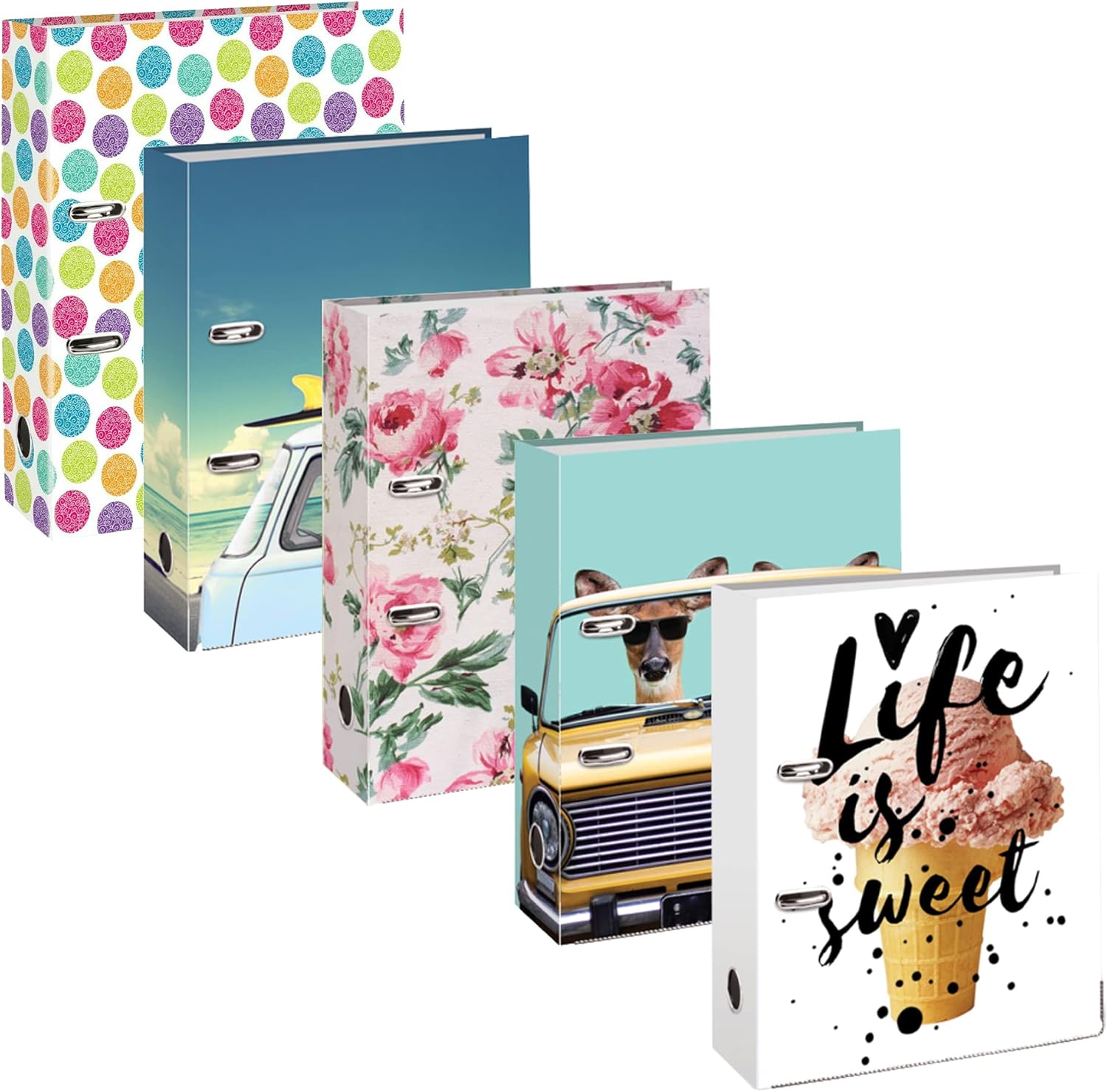 Lever Arch File a4 File Fashion Kaleidoscope A4 Files Hardback Cover ...