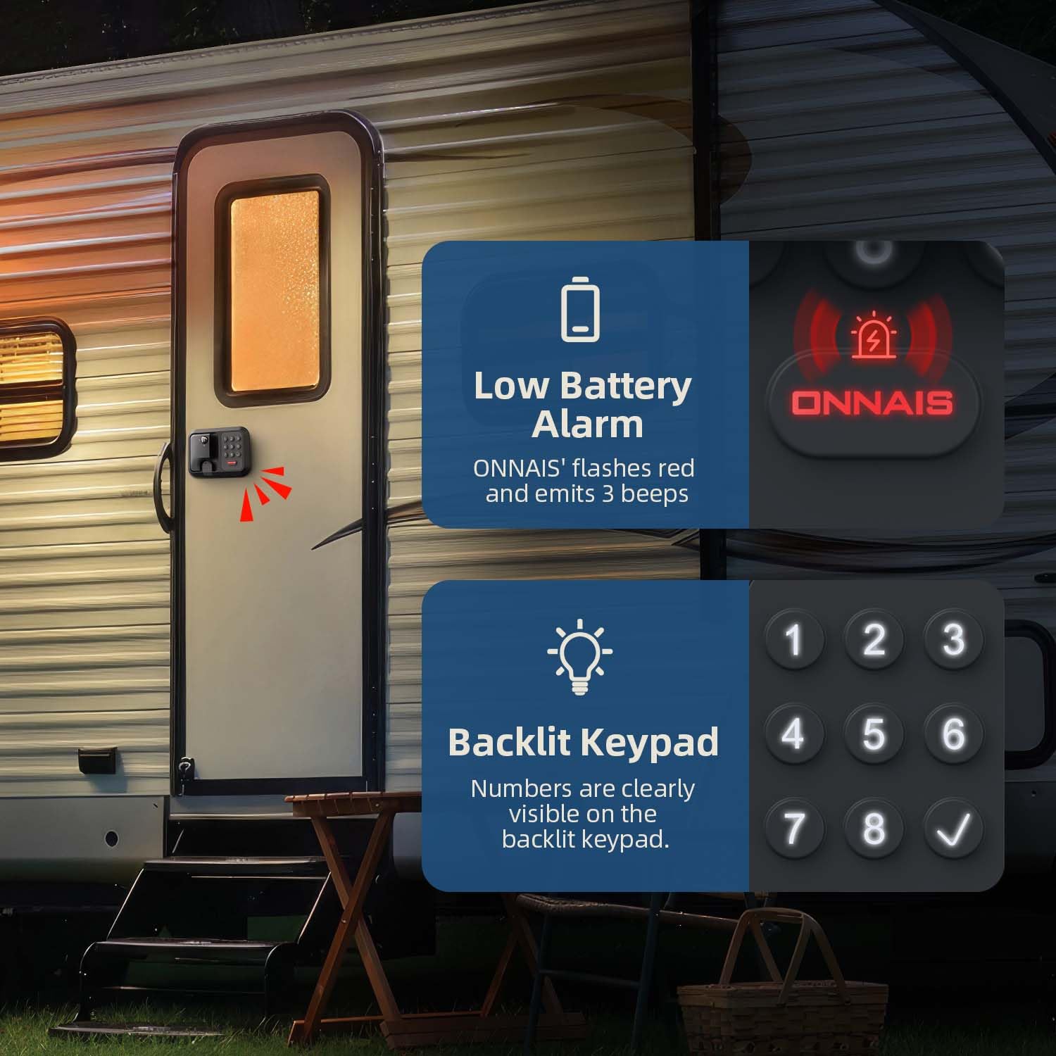 Snapklik.com : ONNAIS RV Door Lock Replacement