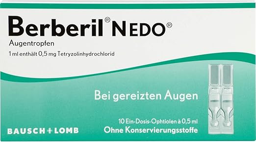 Berberil N Augentropfen EDO, 10 St. : Amazon.de: Drogerie & Körperpflege
