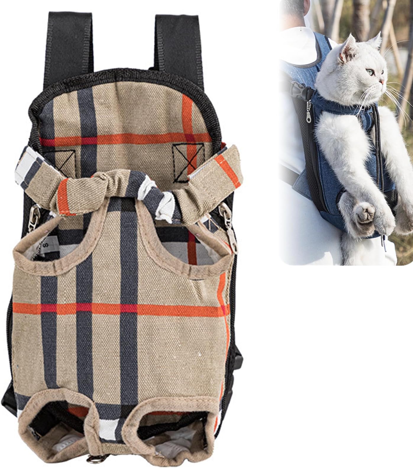 Amazon.com : Portable Pet Carrier Backpack, Adjustable Pet Front Cat ...