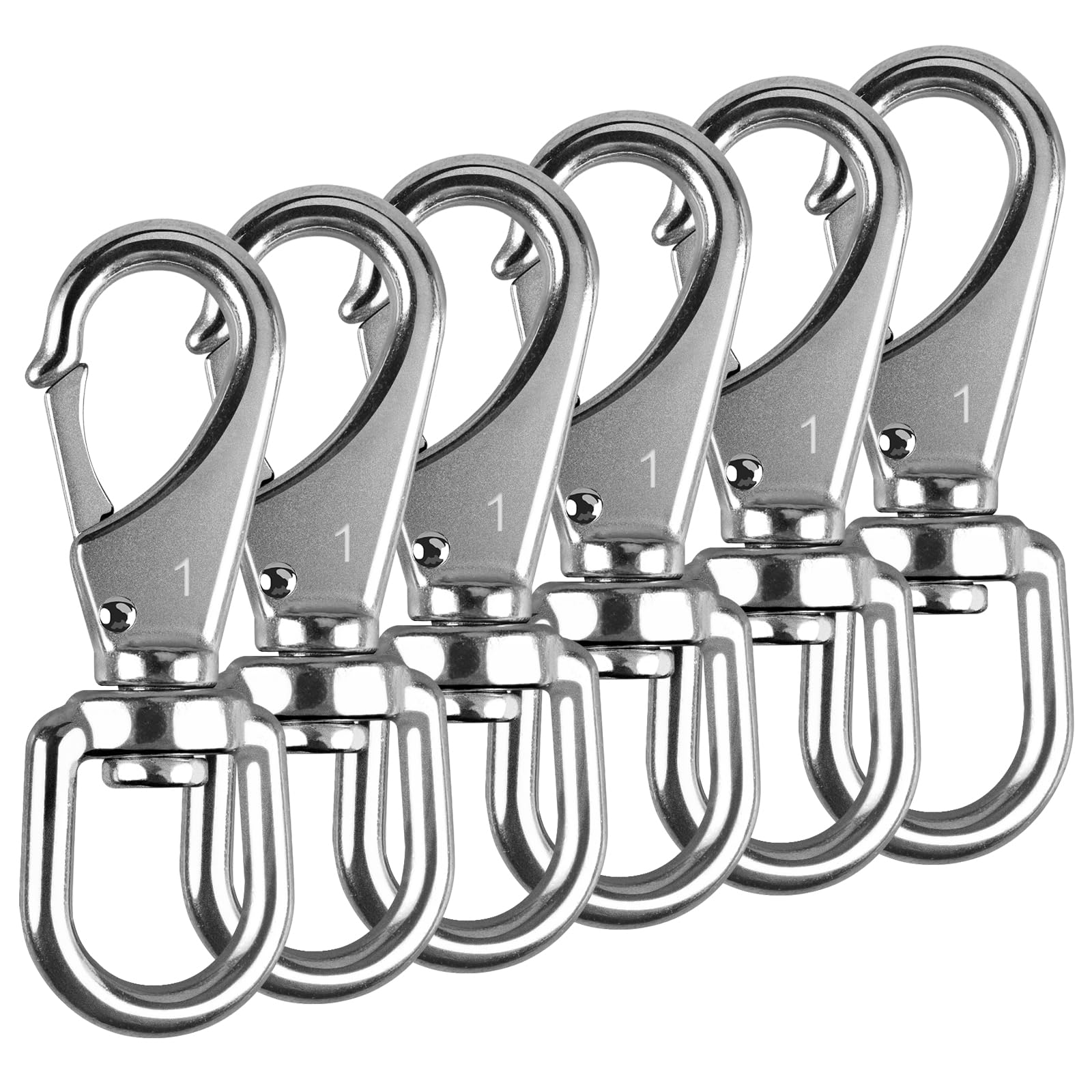 Snapklik.com : 304 Stainless Steel Swivel Snap Hooks, 6 Pack 3.5 Inch ...