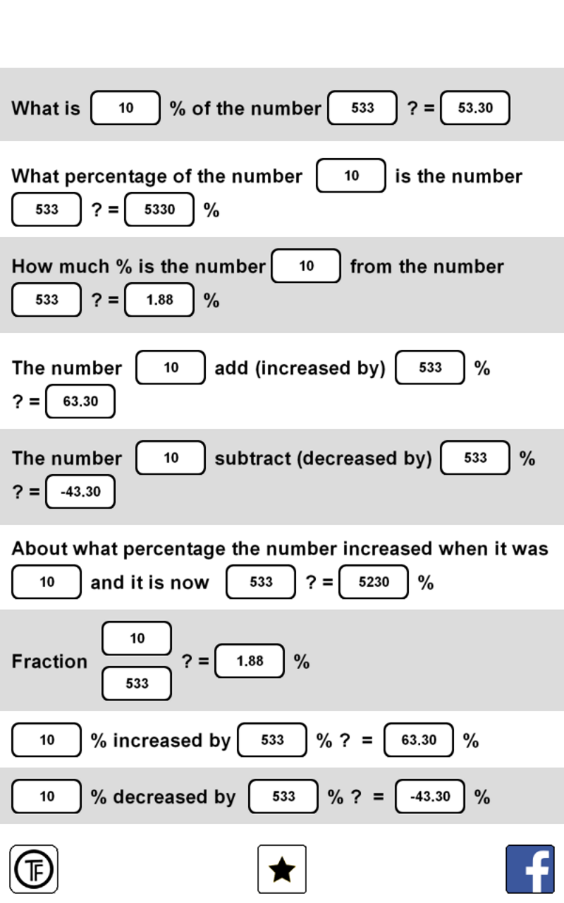 Simple Percentage Calculator - App on Amazon Appstore