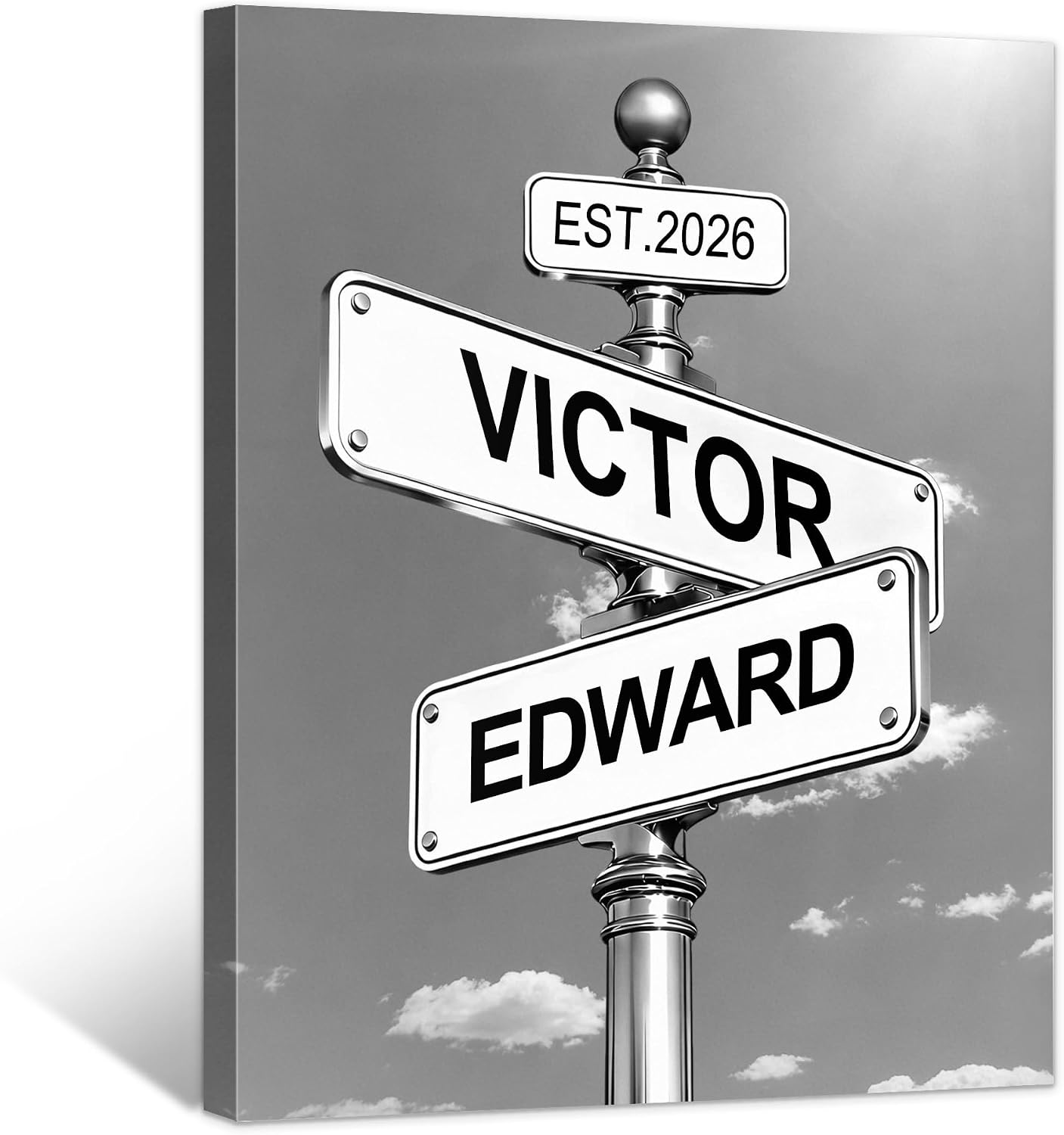 Amazon.com: WayToLight Personalized Crossroads Street Signs for Couples ...
