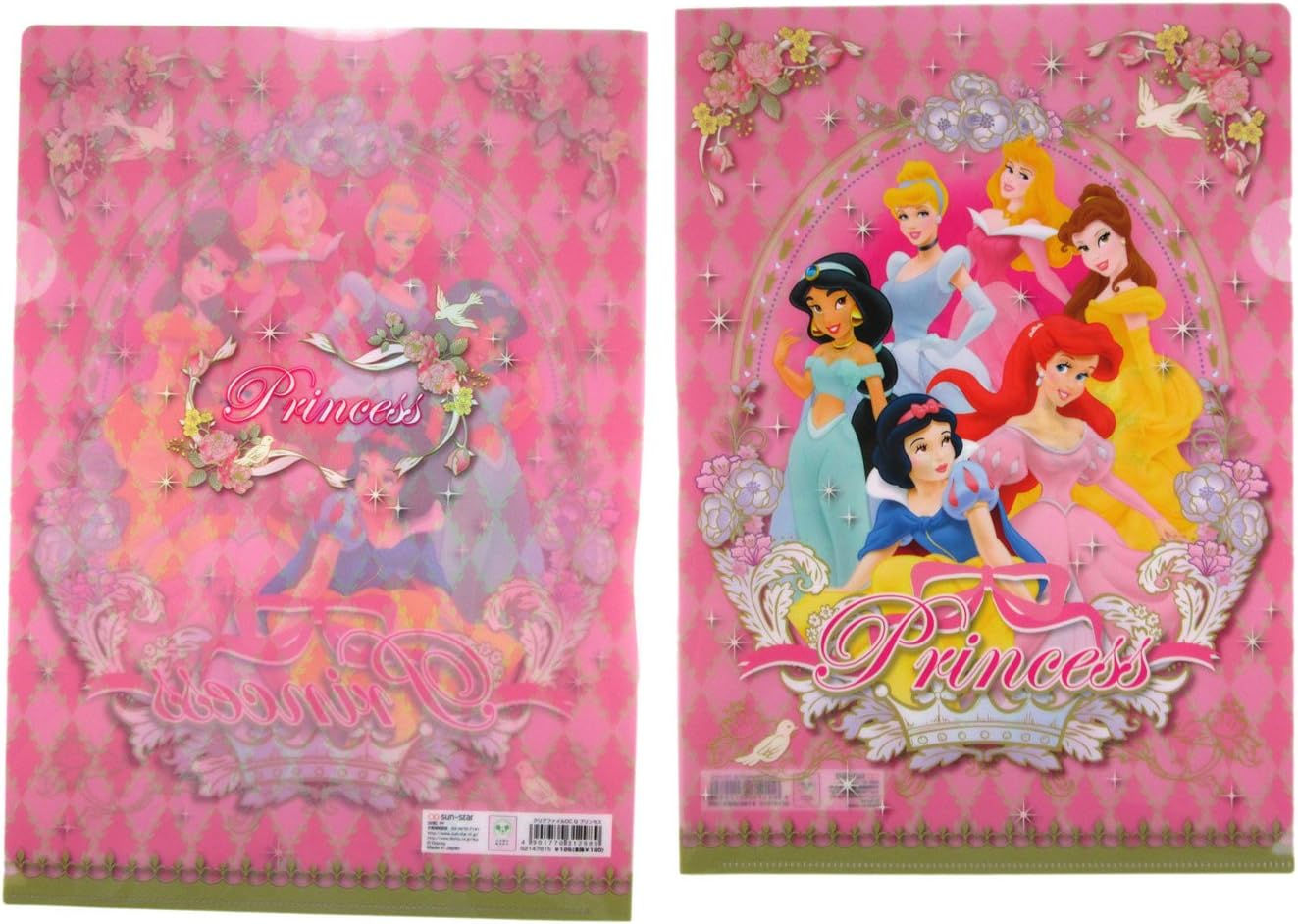 Amazon.com: Assorted Disney Princess School Folders (2 Piece) - Disney ...