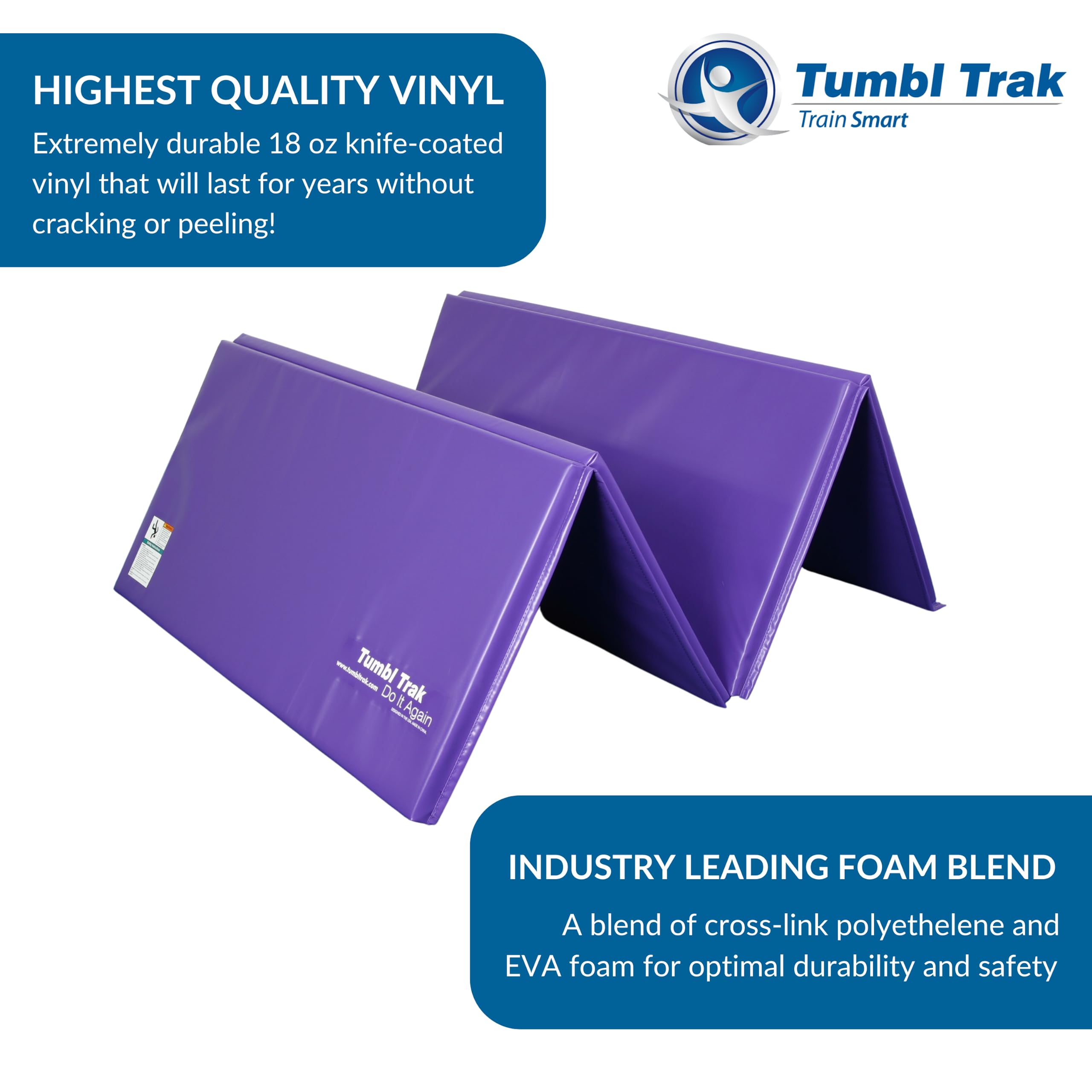 Snapklik.com : Tumbl Trak Folding Tumbling Panel Mat For Gymnastics