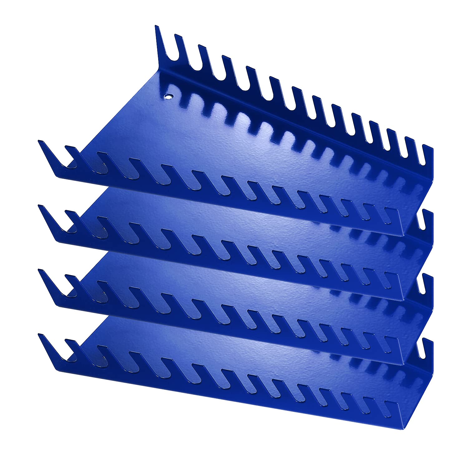 Reniteco 52 Slots Metal Wrench Organizer, Wrench Holder Tray Set, Wall ...