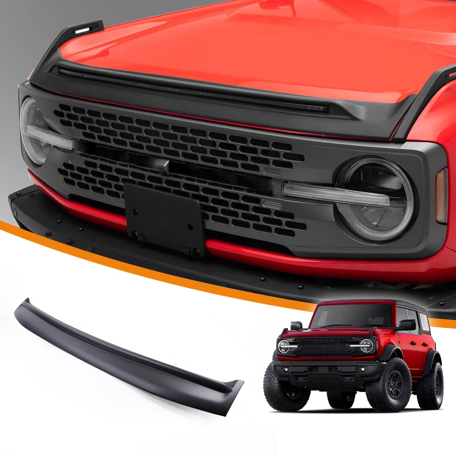 Ford Bronco Hood Deflector Hood Deflector For Bronco 2/4 Door 2021-2024 ...