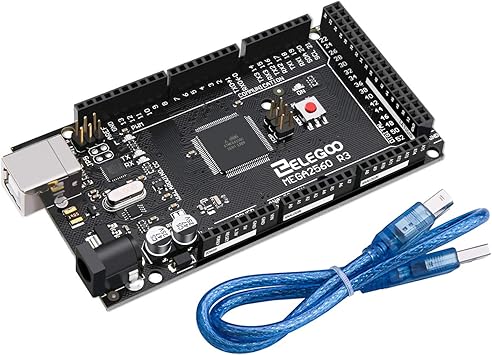 ELEGOO MEGA R3 Controller Board Compatible with Arduino IDE with USB ...