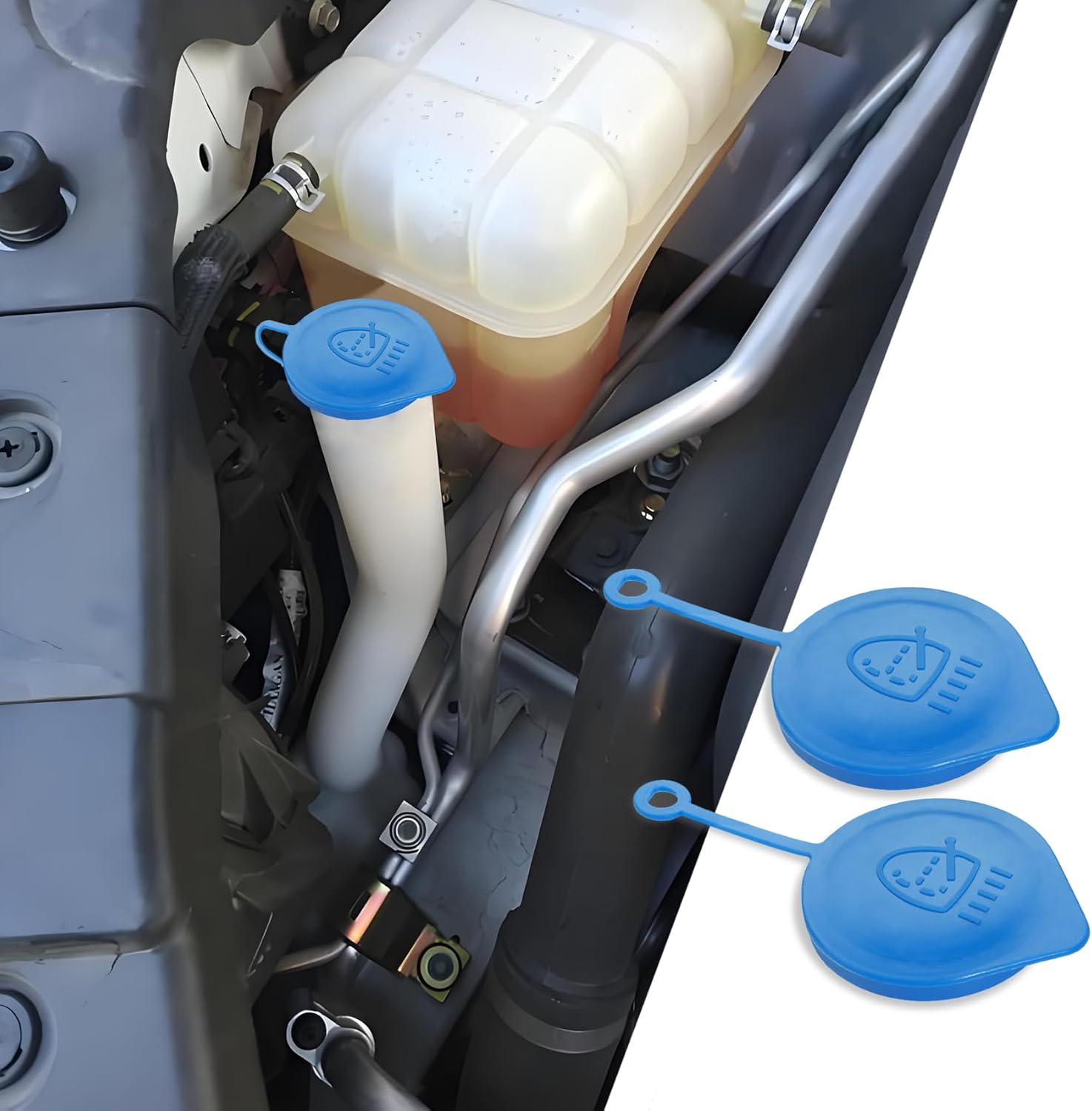 Amazon.com: deemars 2PCS Windshield Wiper Washer Fluid Reservoir Cap ...