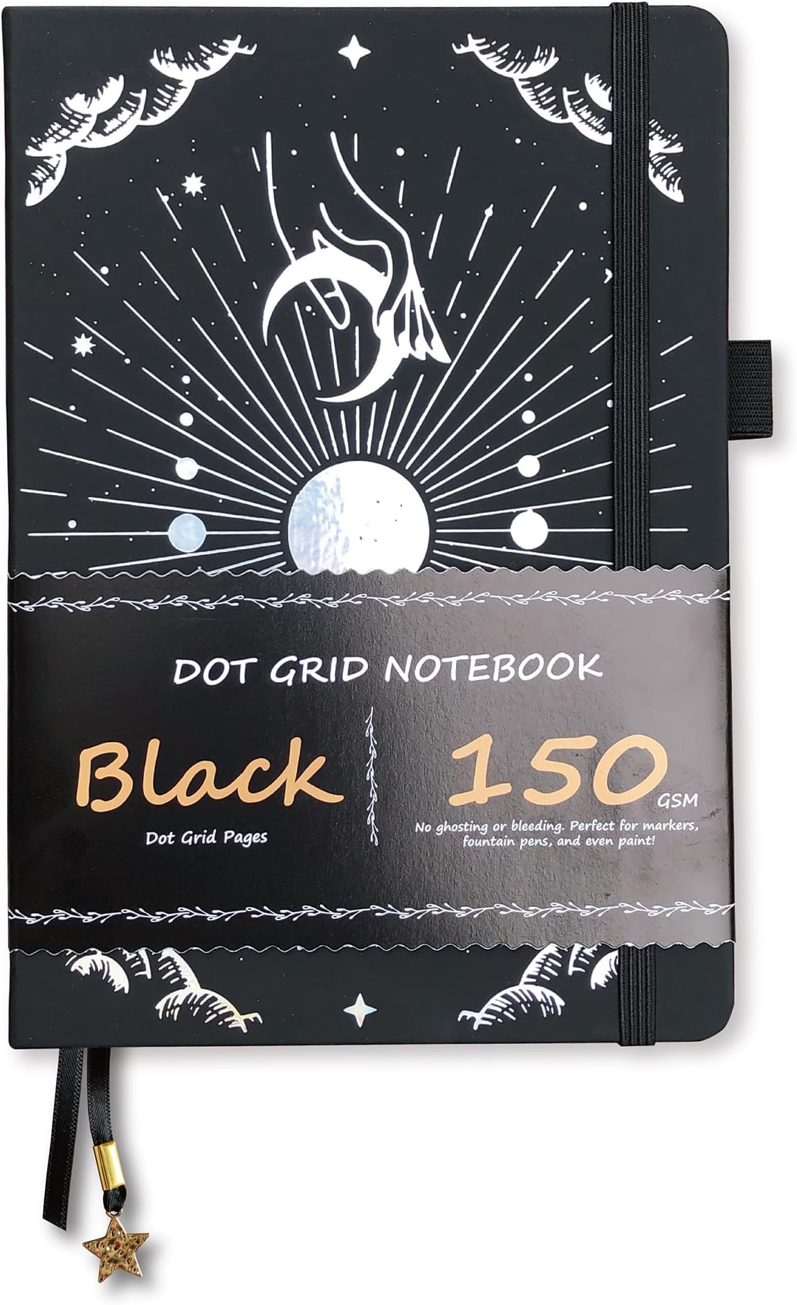 Amazon.com : Cognitive Surplus Black Star Chart Notebook. (Large Size ...