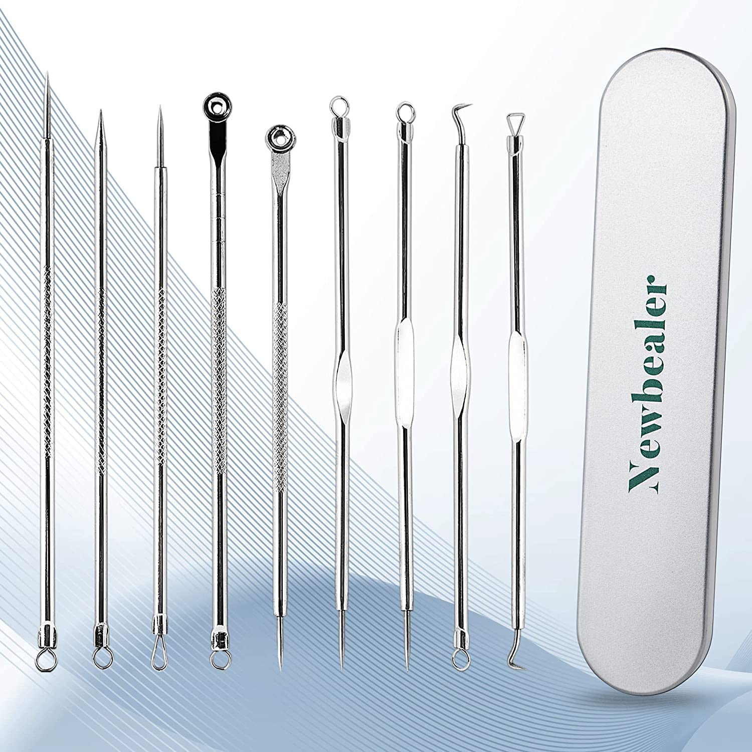 Snapklik.com : Newbealer 9-Piece Nose Face Acne Removal Tool, Acne ...