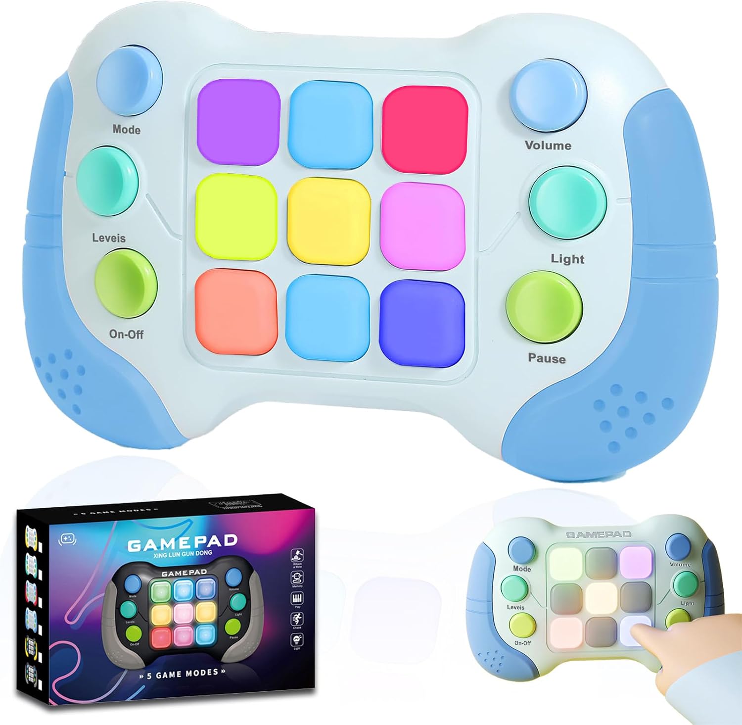 Amazon.com: Quick Push Button Game Machine,Handheld Pop Puzzle ...