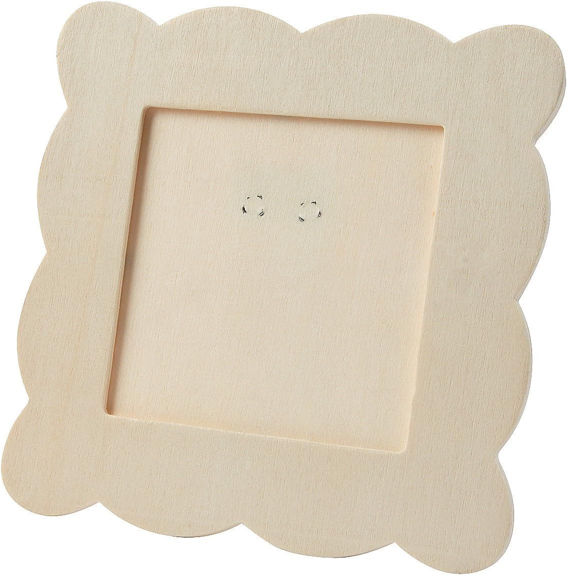 Amazon.com: Do It Yourself Wood Scallop Square Frame - Crafts for Kids ...