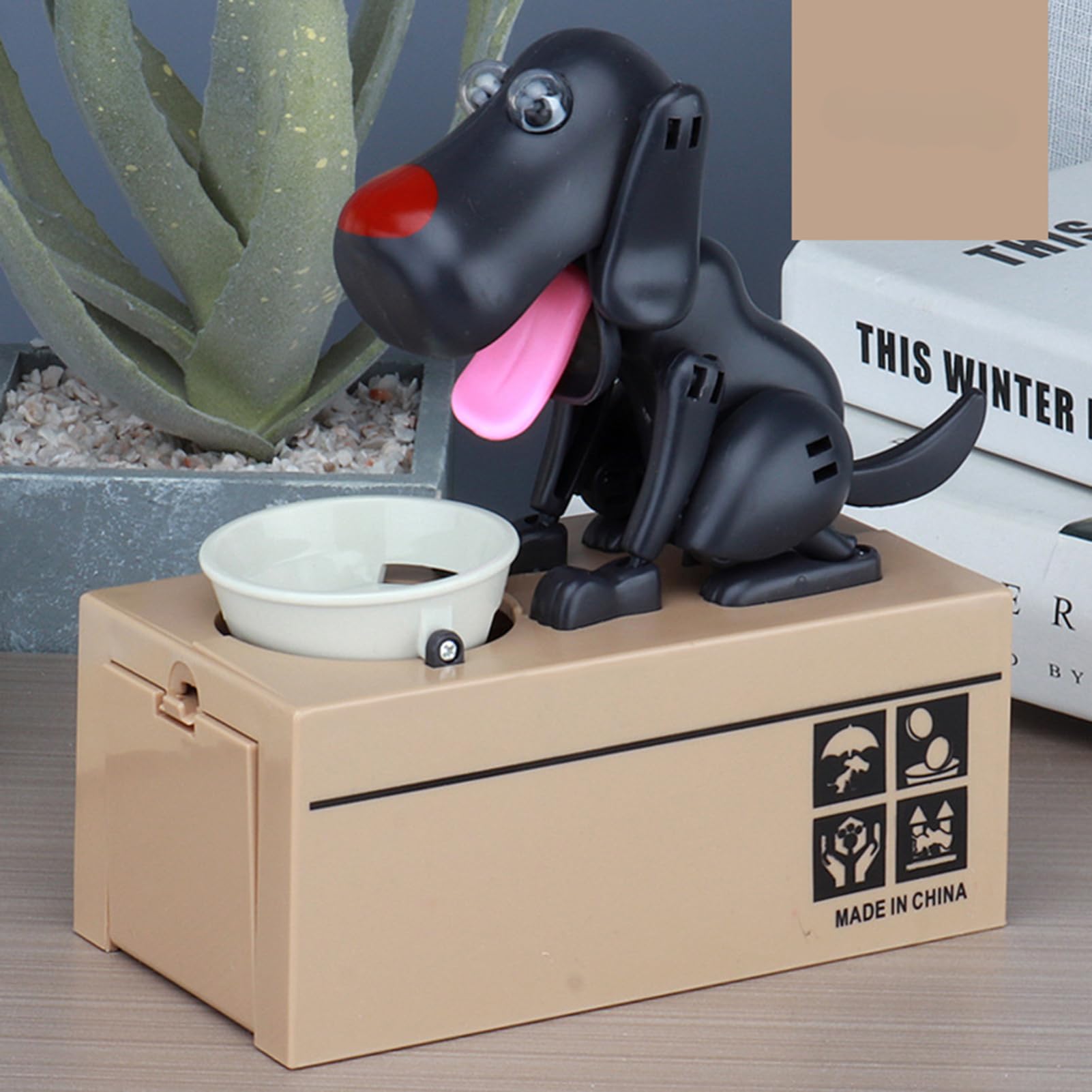 Amazon.com: Eat Money Dog Piggy Bank,Cute Stealing Coin Puppy Money Box ...