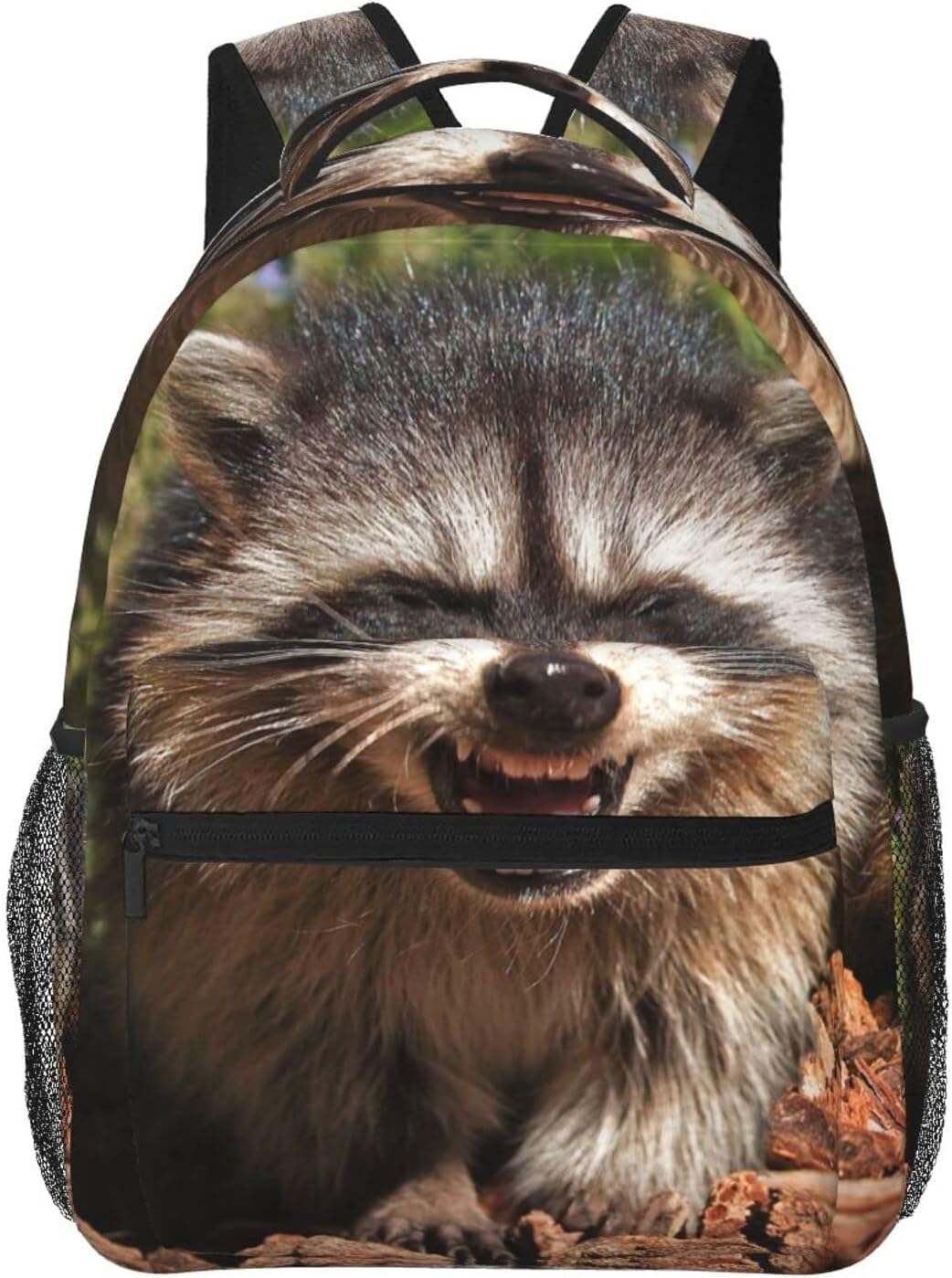Amazon.com: Raccoon Backpack Animal Laptop Backpack Cute Tablet Travel ...
