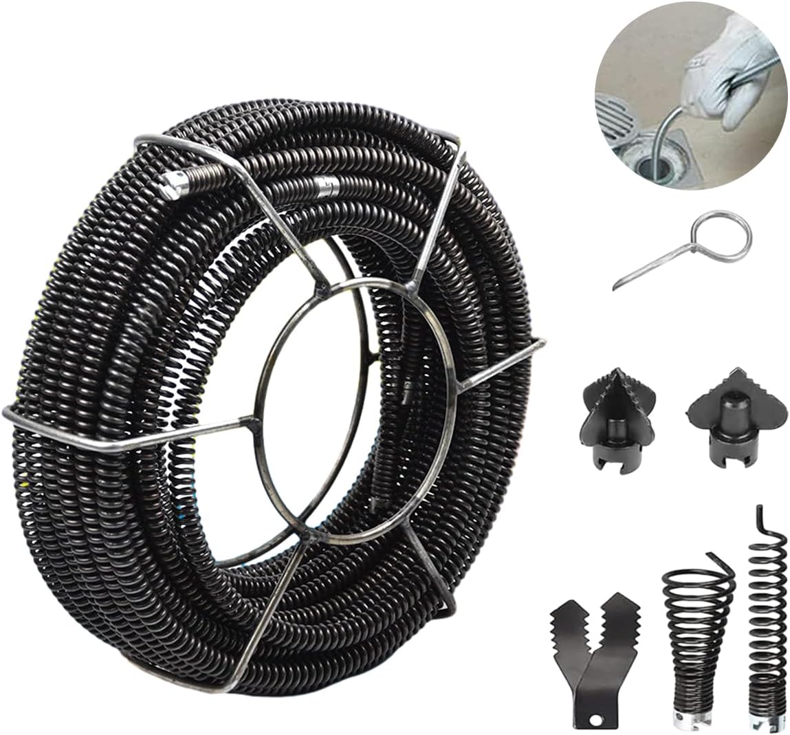 iMeshbean Drain Cleaning Cable Hollow Core Cable Sewer Cable Drain ...