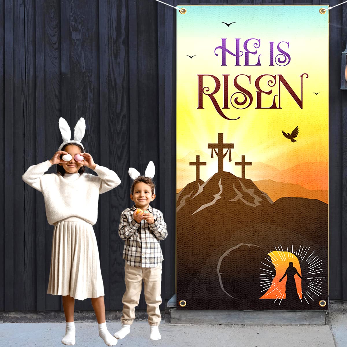 He Is Risen Banner Printable