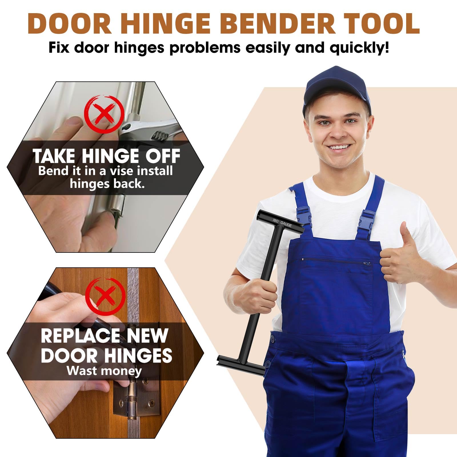 Snapklik.com : Mixizigoz Commercial Door-Hinge-Adjustment-Tool, Hinge Gap Adjustment Wrench ...