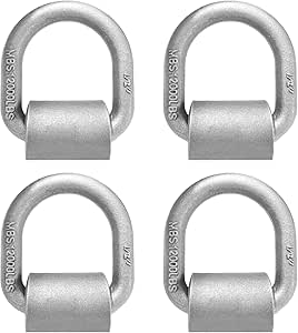 Aspligo Weld on D Ring, Heavy Duty Trailer Track D-Ring 4-Pack Trailer ...