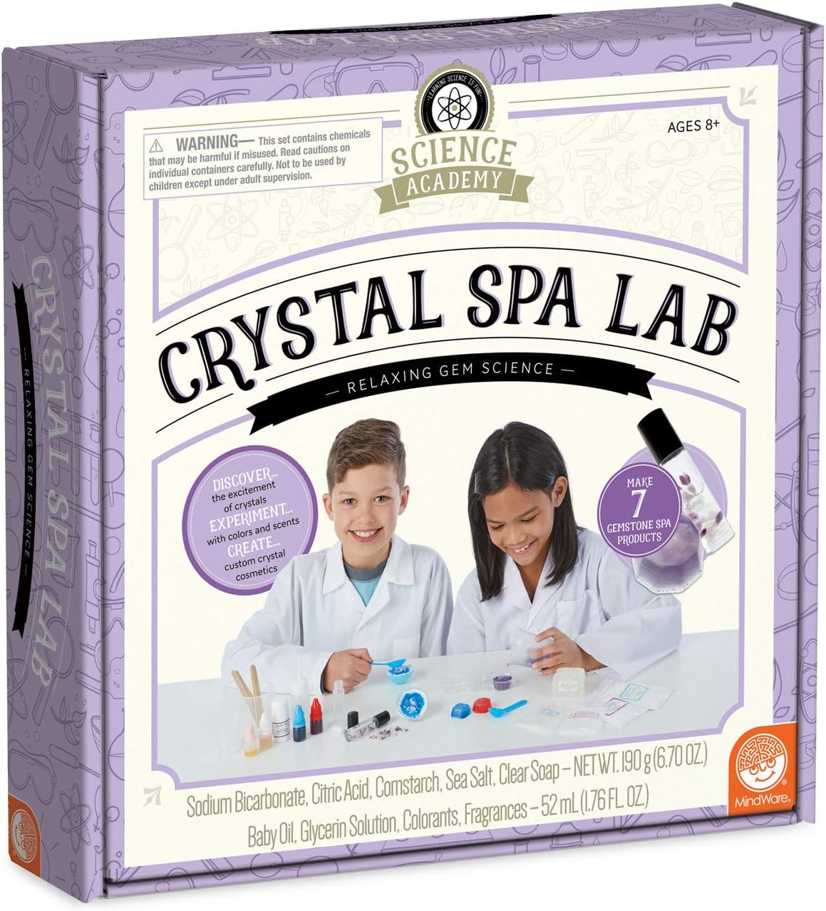 Amazon.com: MindWare Science Academy Crystal Spa lab - Kids & Teens ...