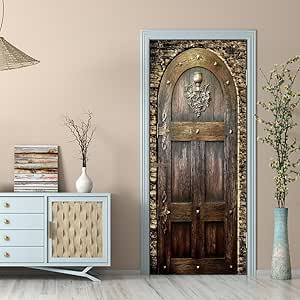 Amazon.com: VIRANDA 3D Door Stickers Murals Peel and Stick DIY Door ...