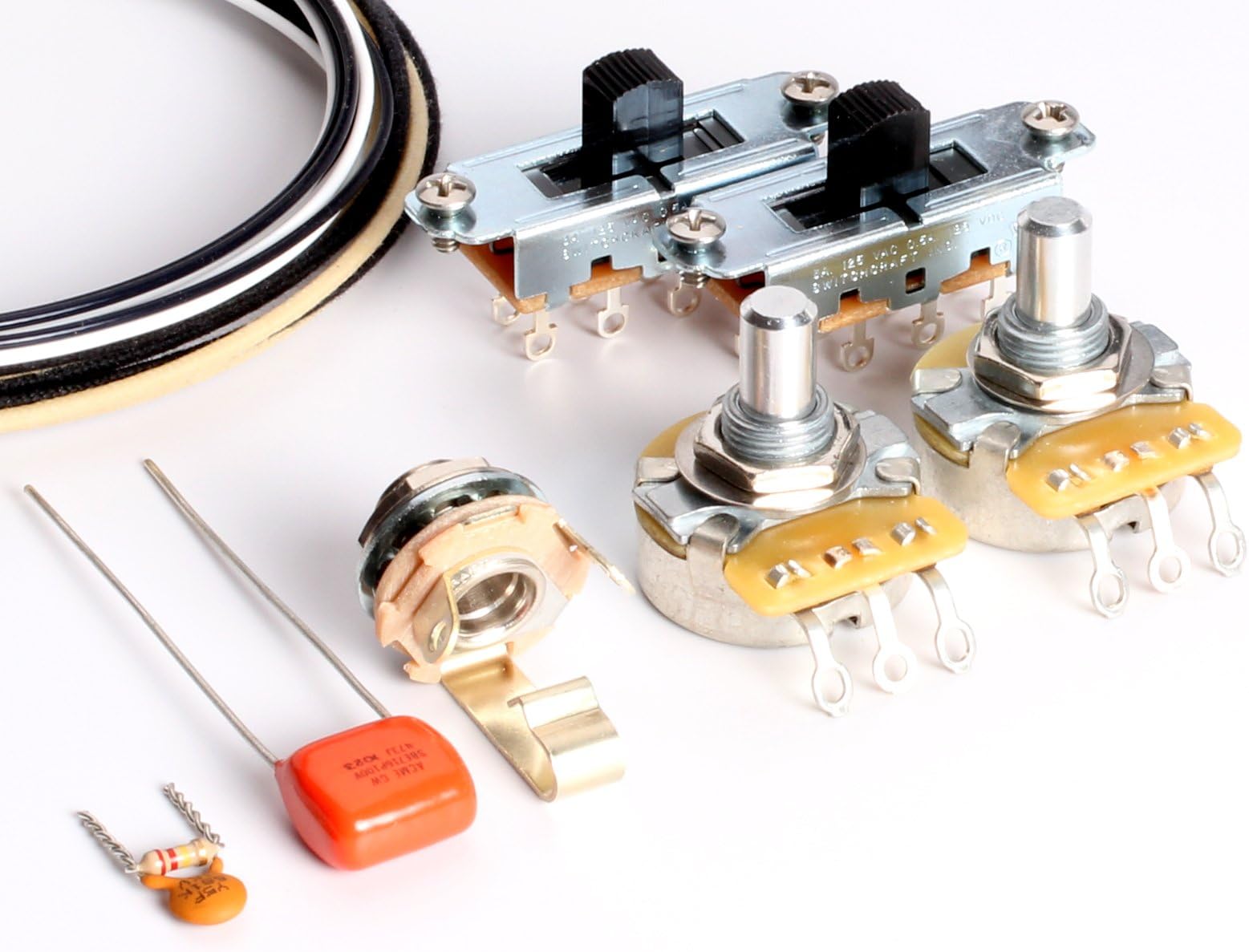 Amazon.com: ToneShaper Guitar Wiring Kit, For Fender Mustang (Black ...