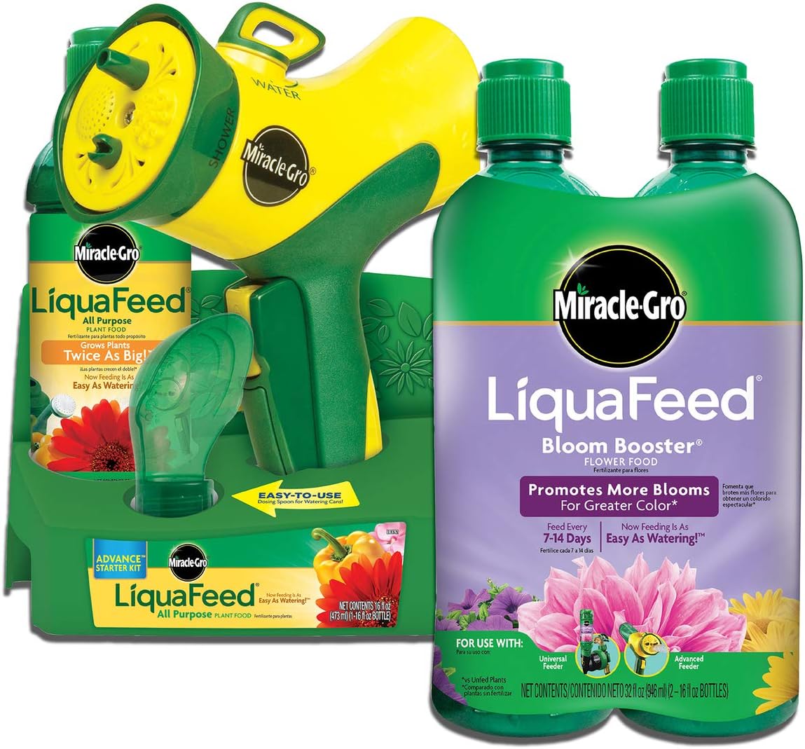 Amazon.com : Miracle-Gro Garden Feeder Hose End Sprayer, with All ...