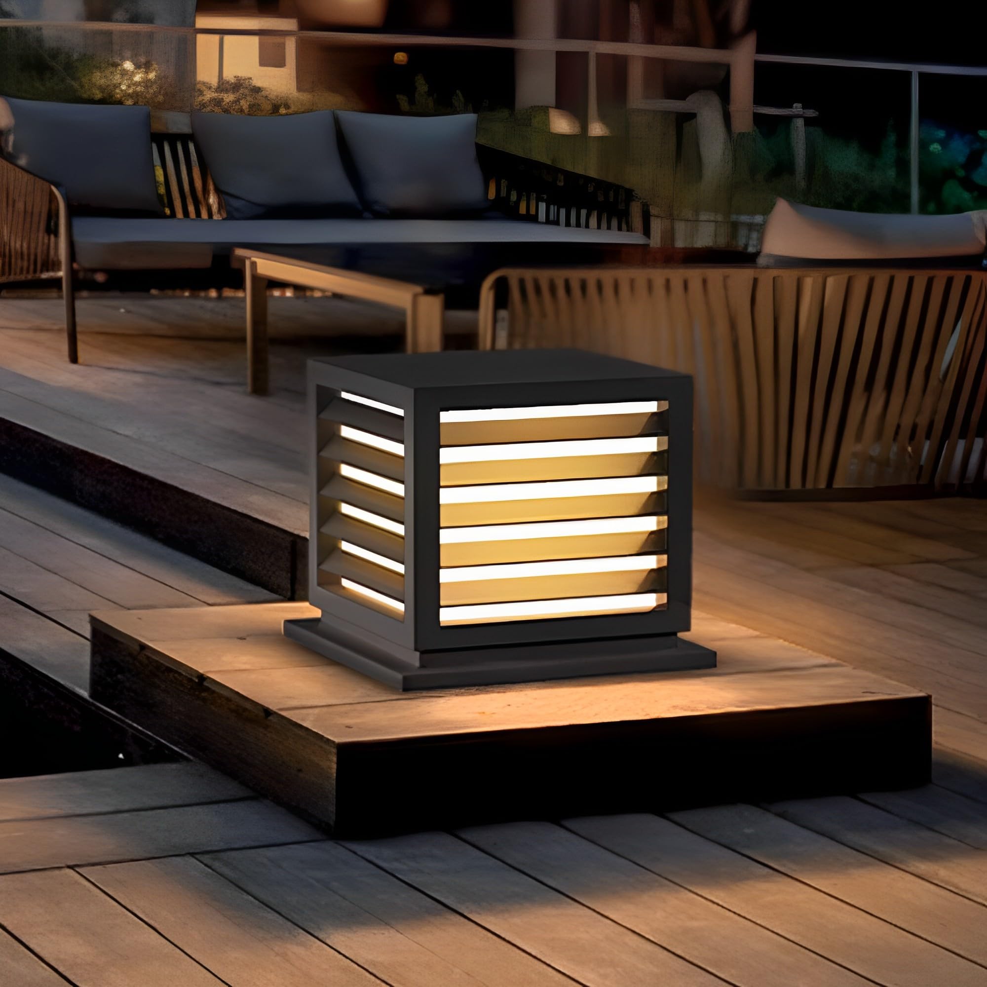 PTOUG Outdoor Post Cap Light - modern luxury Pillar Lights with LED ...