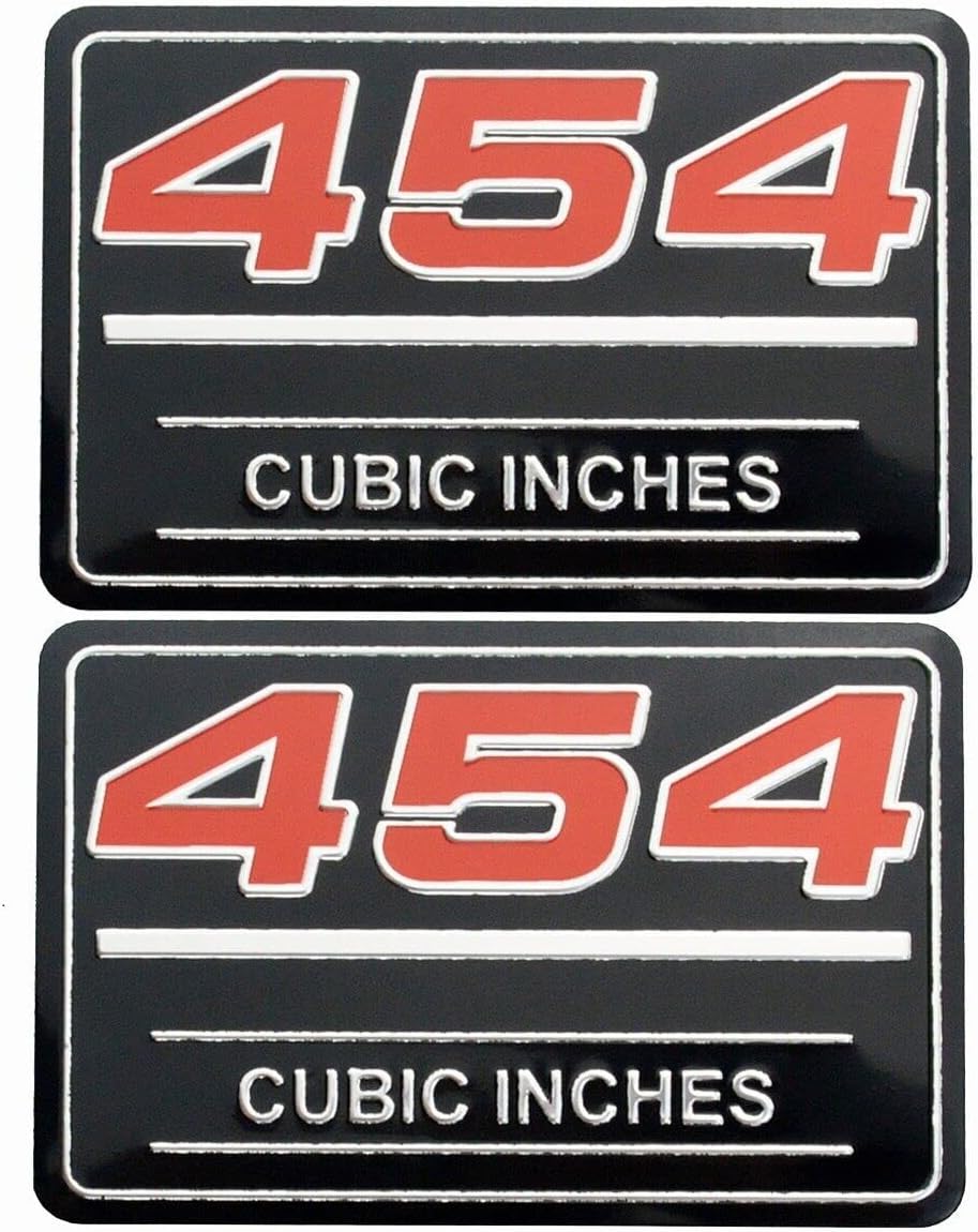 Amazon.com - 2X 454 Cubic Inch Emblem 3D Badge Valve Cover Metal Insert ...