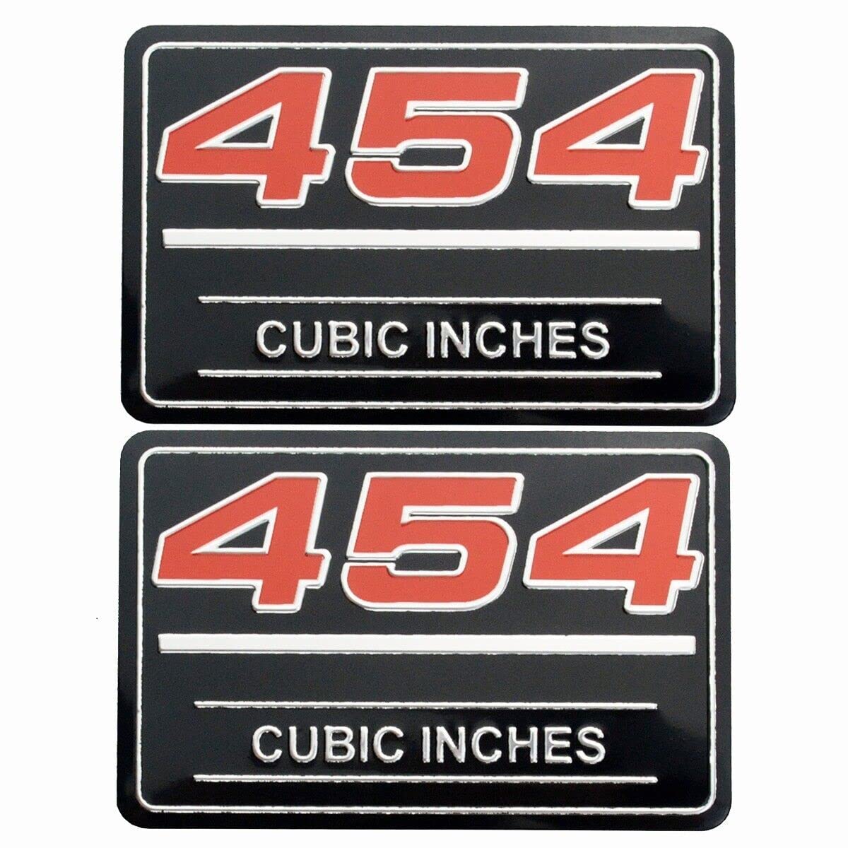 Amazon.com - 2X 454 Cubic Inch Emblem 3D Badge Valve Cover Metal Insert ...