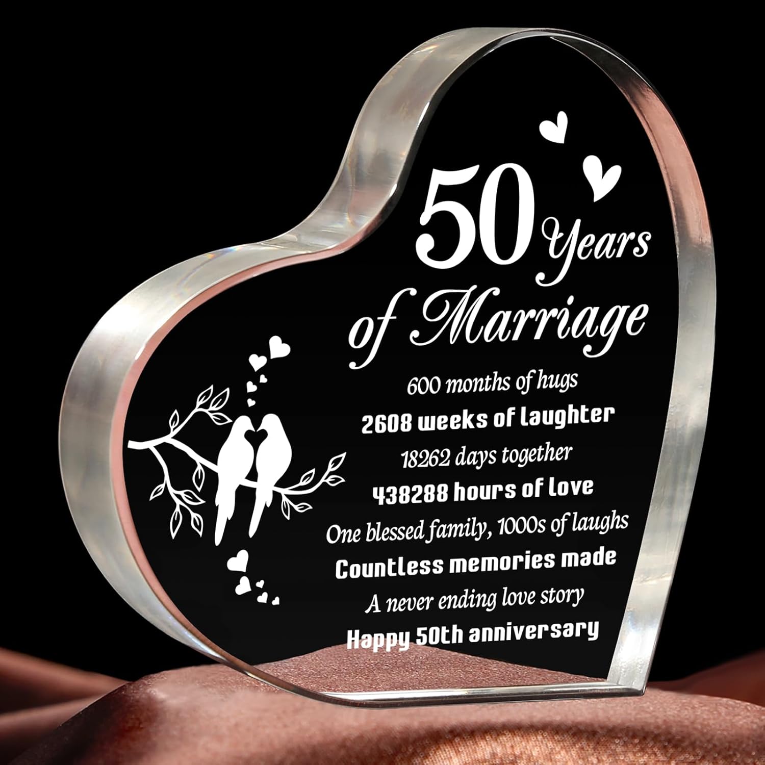 Amazon.com: Milcier 50th Anniversary Wedding Gifts, 50th Anniversary ...