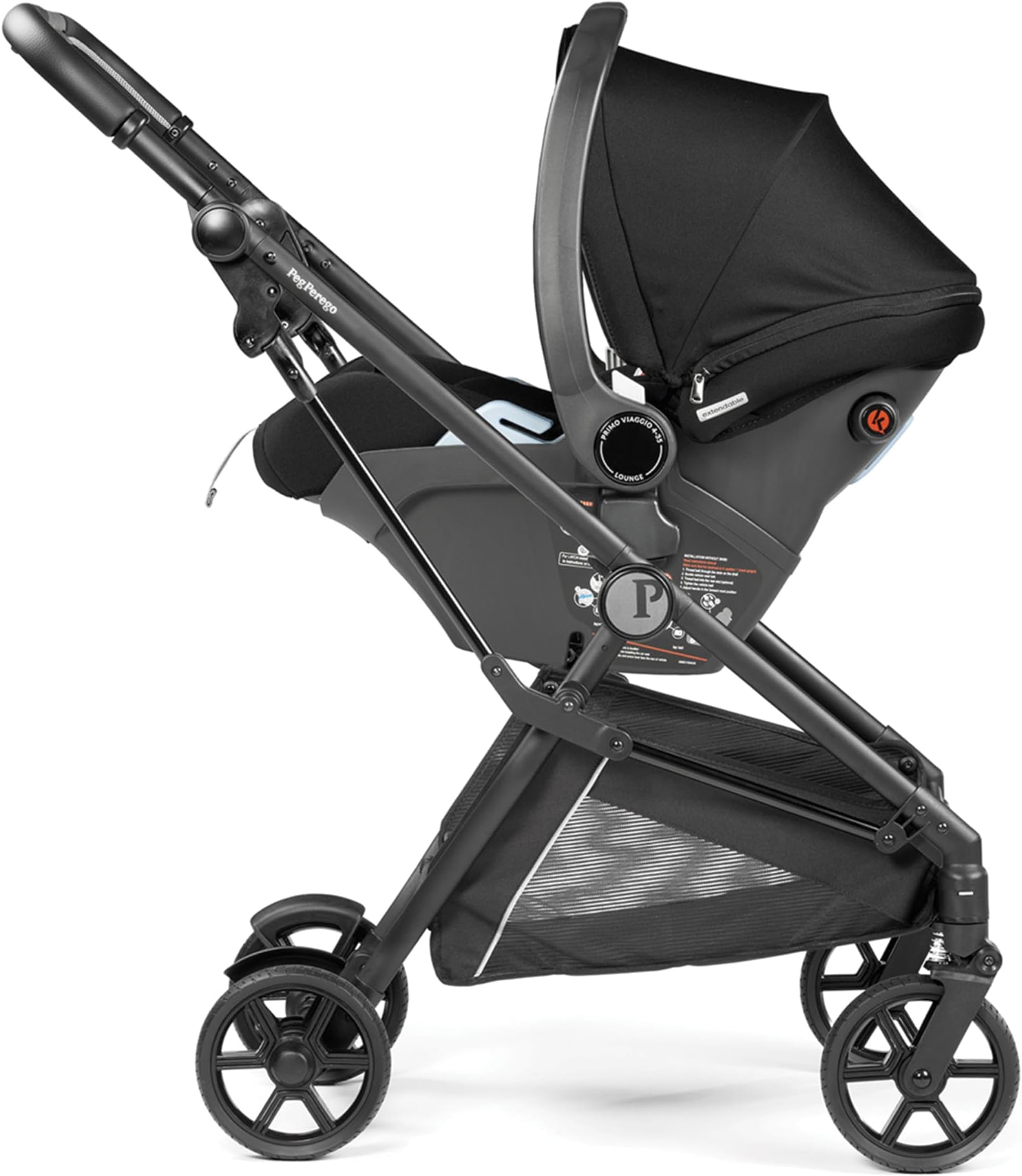 Amazon.com : Peg Perego Primo Viaggio Lounge on Wheels - Includes ...