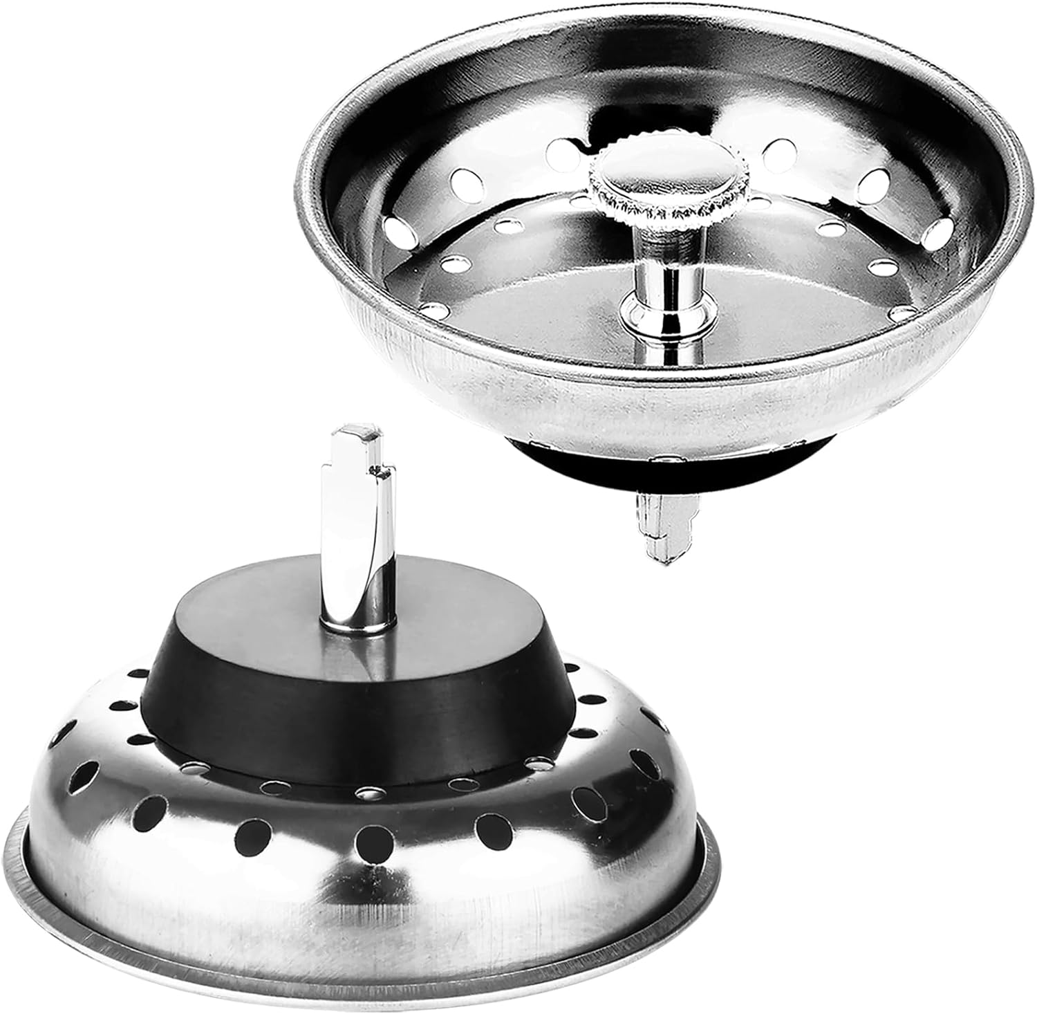 2 Pack - Kitchen Sink Drain Strainer & Sink Stopper, Stainless Steel ...