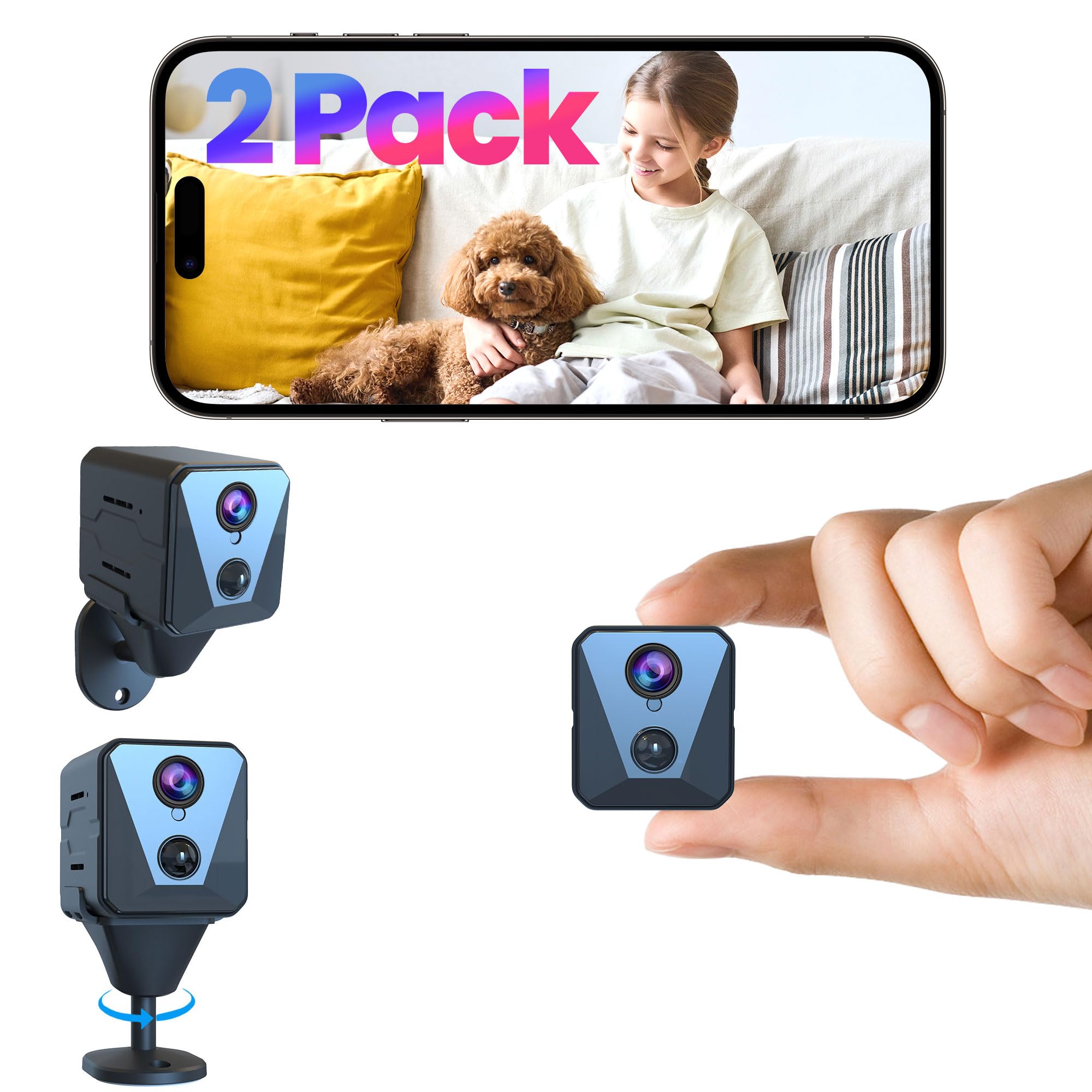 Amazon.com : Funstorm Security Camera, 2K WiFi Indoor Camera, 100 Days ...