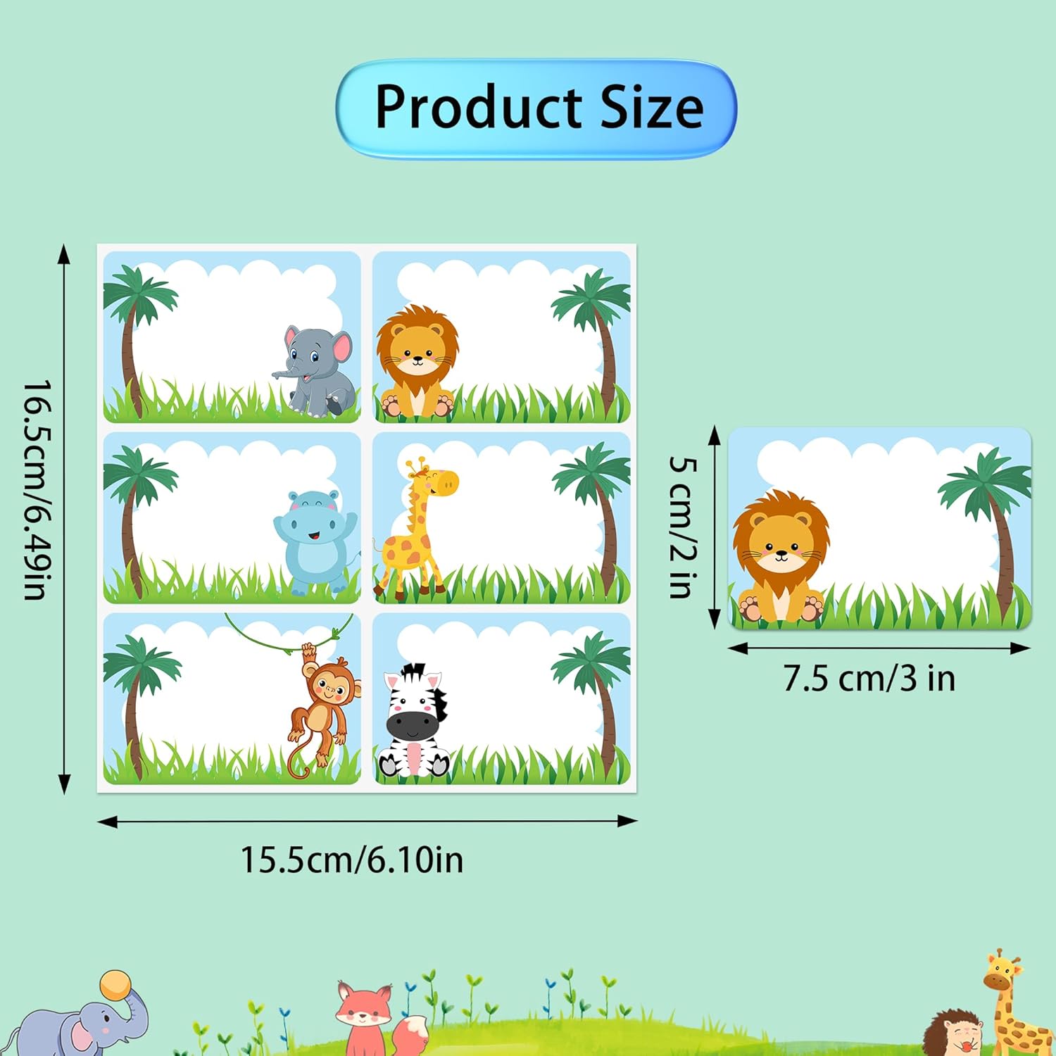 Lucleag 180 PCS Animal Name Tags Stickers, Self Philippines | Ubuy