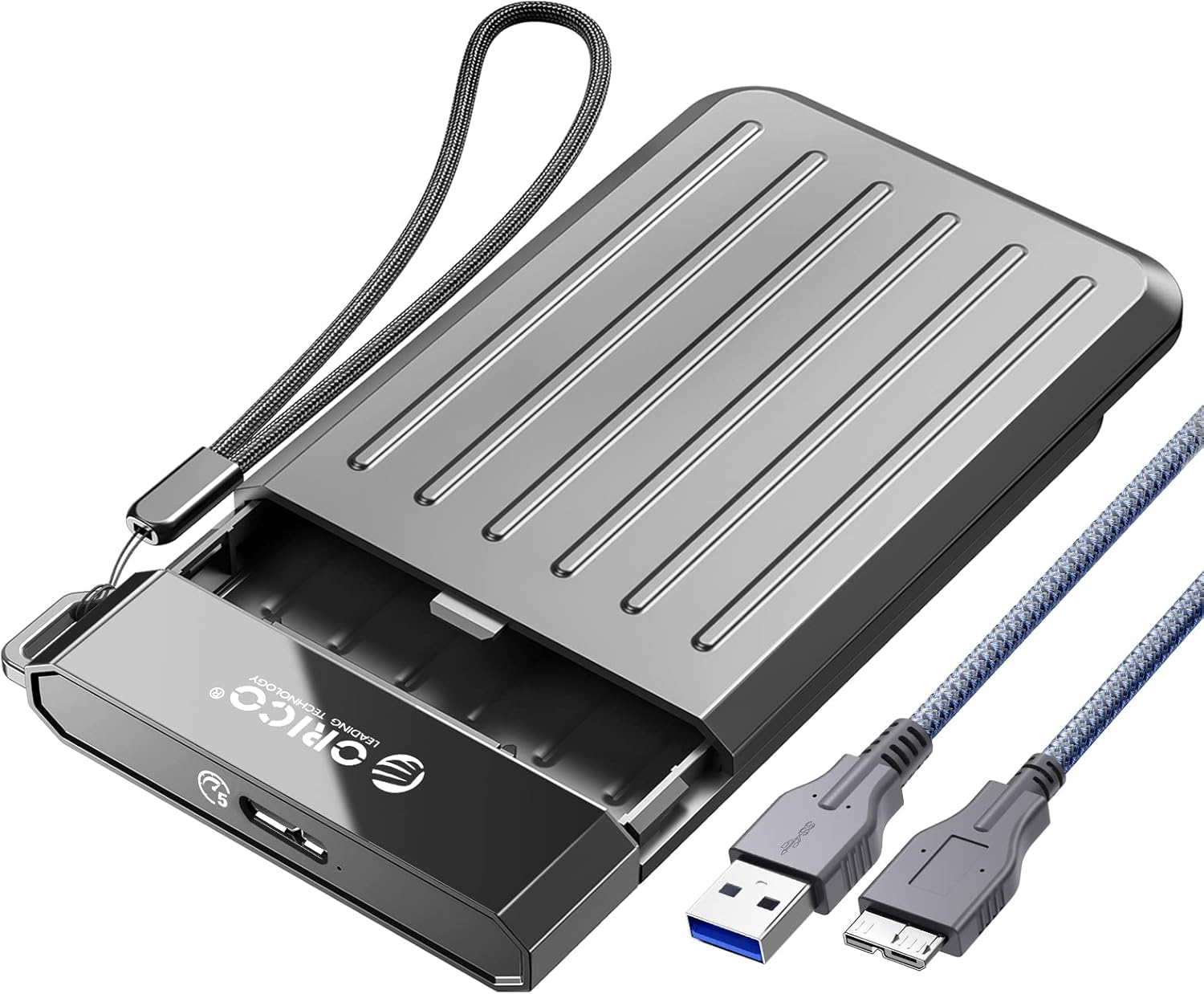 Amazon.com: ORICO 2.5 inch Hard Drive Enclosure, Portable SATA 3.0 to ...