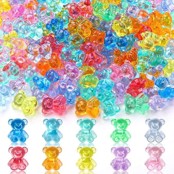 Amazon.com: DIYDEC 240Pcs Mini Resin Bears Small Resin Animals ...