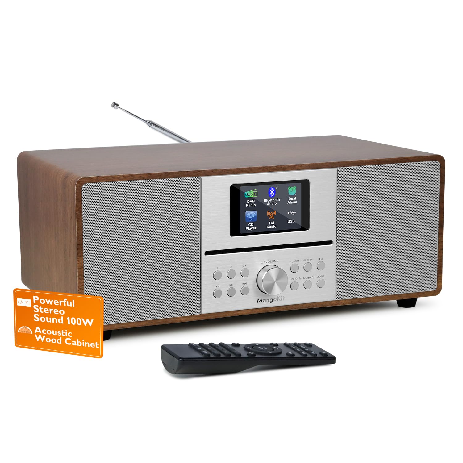 Buy MS4 CD Player FM Radio HiFi System I Bluetooth I Powerful Stereo ...
