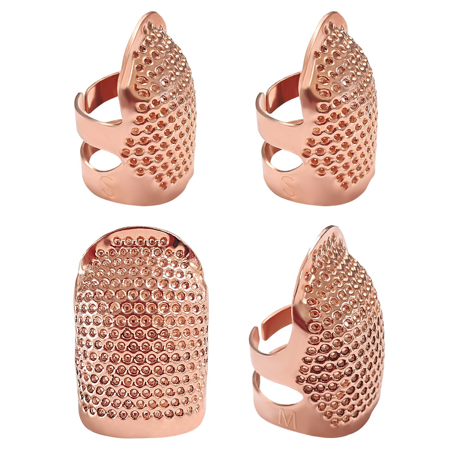 Amazon.com: FR 4 Pack (2 Sizes, S/M) Sewing Thimble Finger Protector ...