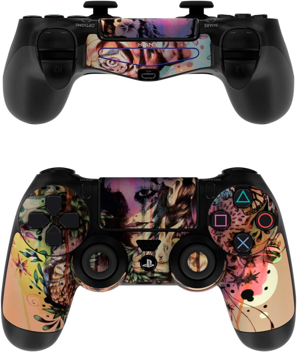 Amazon.com: Doom and Bloom - PS4 Controller Skin Sticker Decal Wrap ...