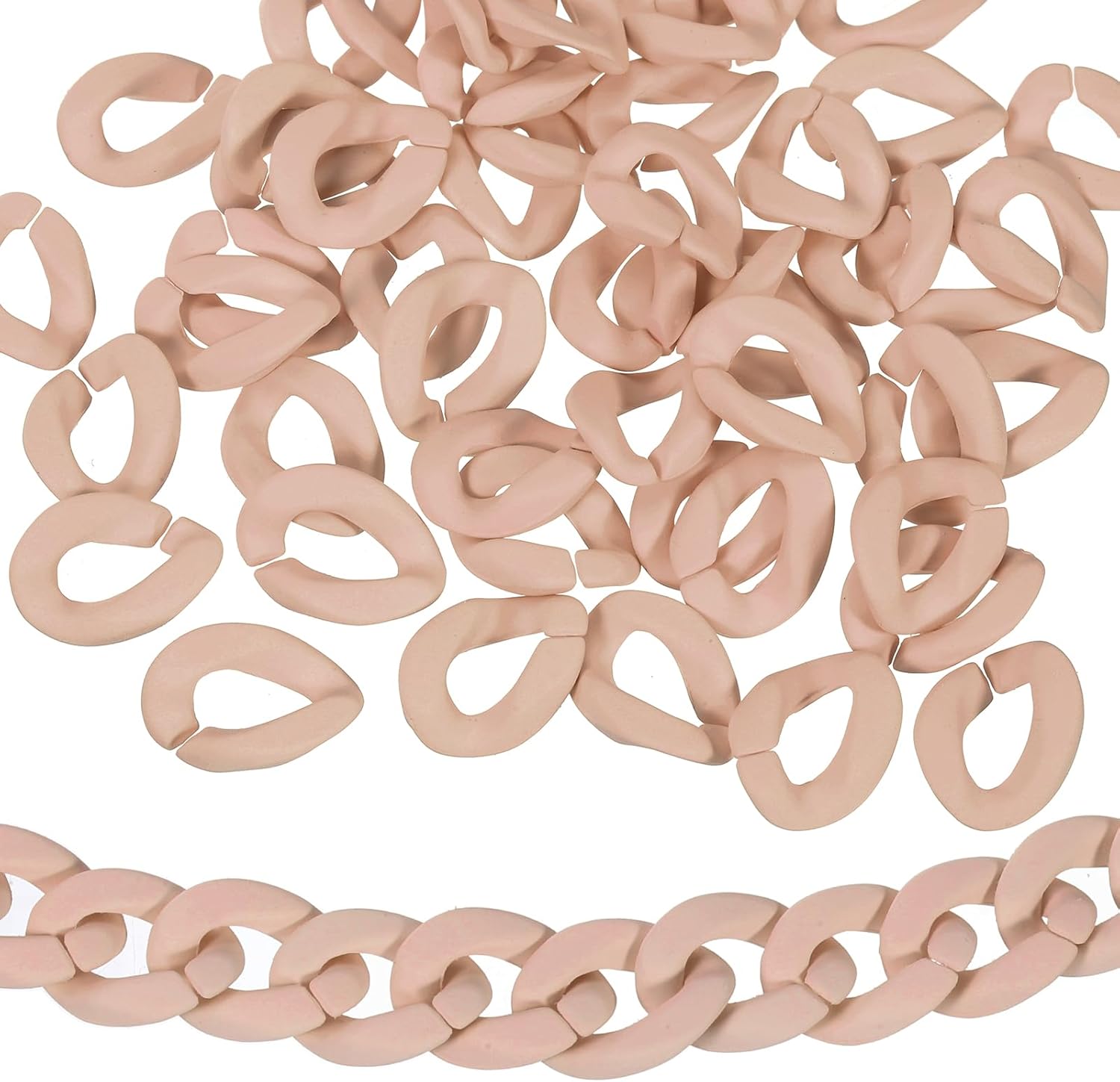 Amazon.com: uxcell 50Pcs Acrylic Linking Chain Rings, 23mm Plastic ...