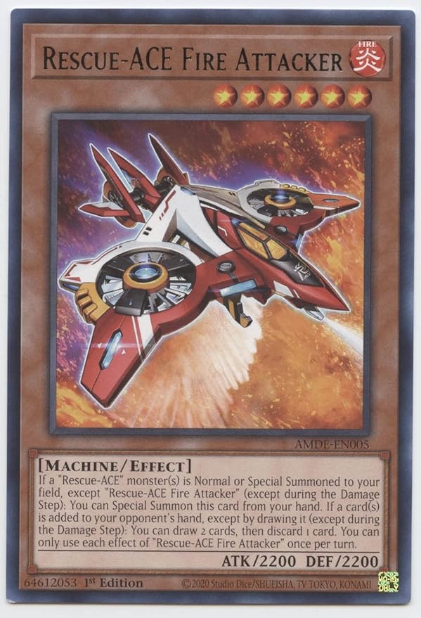 Amazon.com: Rescue-ACE Fire Attacker - AMDE-EN005 - Rare - 1st Edition ...